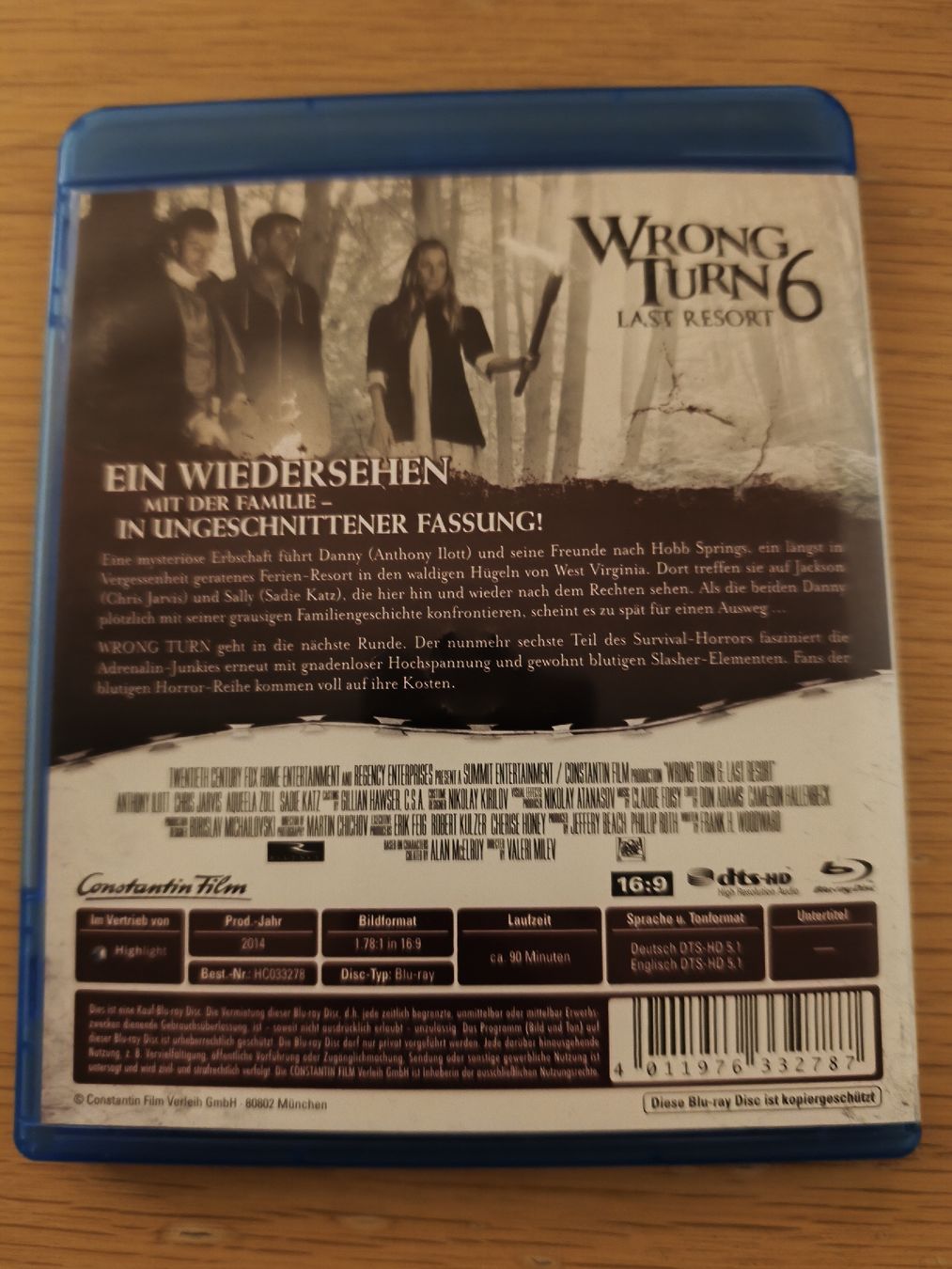 Wrong Turn 6 - Last Resort - Blu-ray Horrorfilm, Top! (Gebraucht) in ...