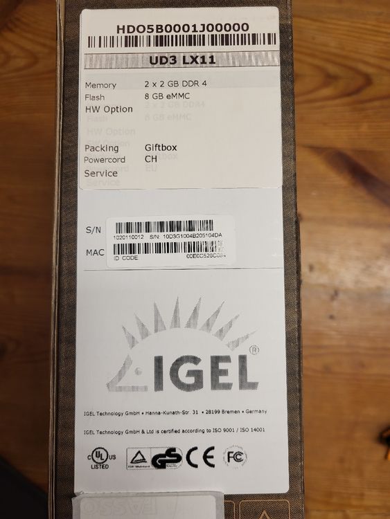 Igel UD3 LX 11 Thin Client (Neu (gemäss Beschreibung)) in Arbon für CHF 20 – mit Lieferung auf ...
