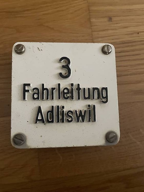 Fahrleitung s schild adliswil (Gebraucht) in Dübendorf für CHF 10 – mit Lieferung auf Ricardo kaufen