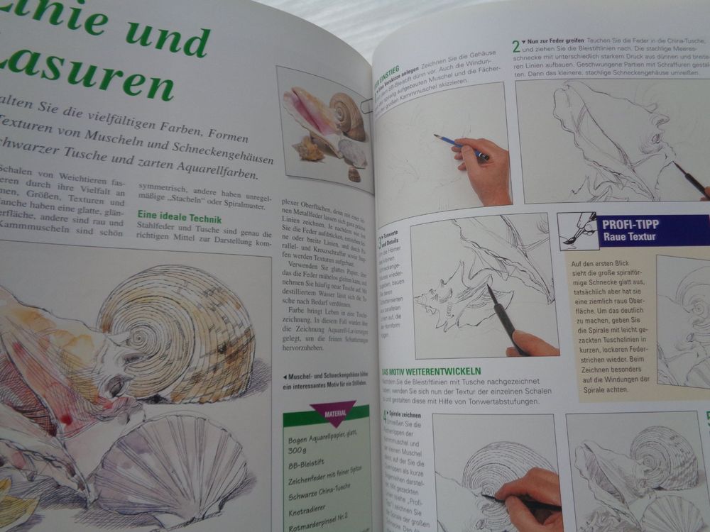 Kreativkurs Zeichnen mit Schritt für Schritt Anleitungen (Gebraucht) in Chur für CHF 13 – mit ...