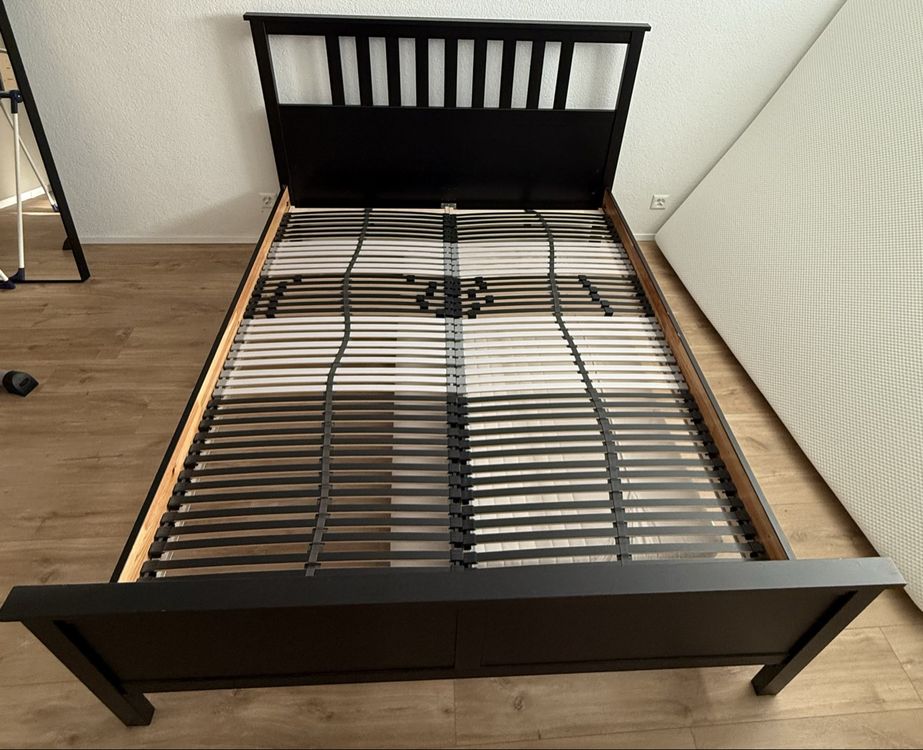IKEA HEMNES Bett 160x200 inkl. Lattenrost und Matratze (Gebraucht) in ...