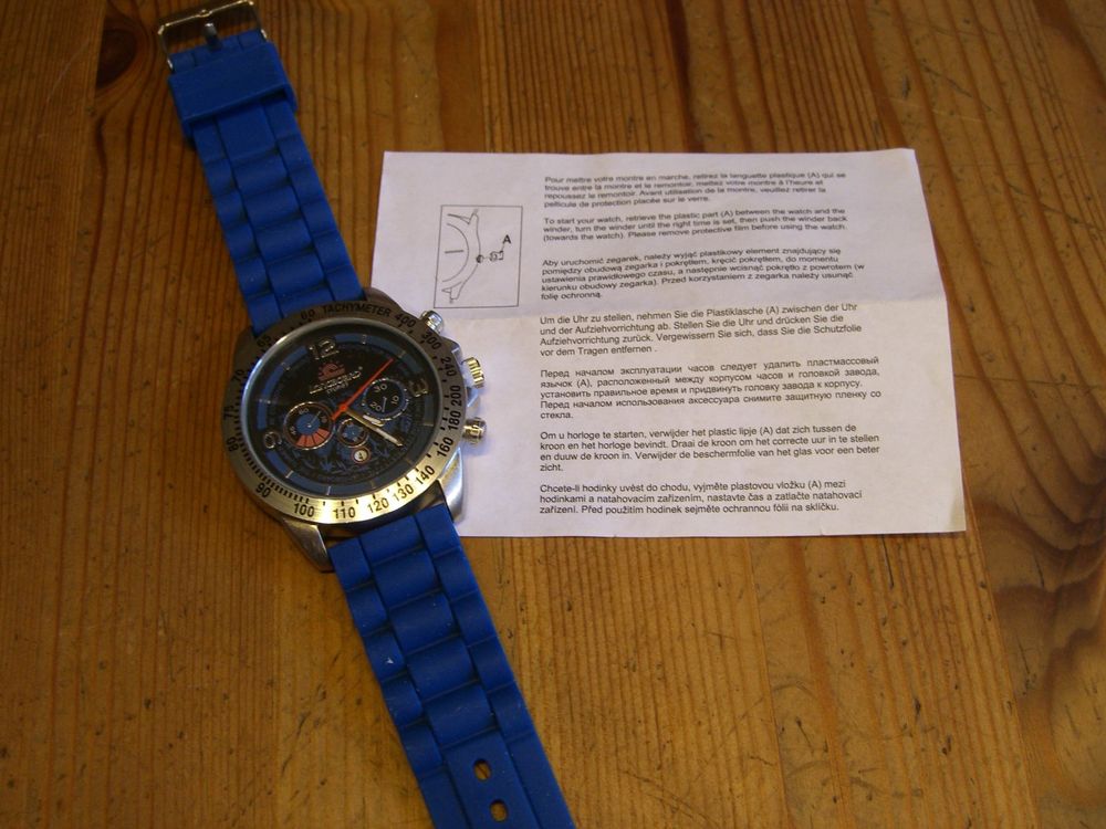 Schöne Armbanduhr Atlas for men watch"Longboard Stories",neu (Neu und ...