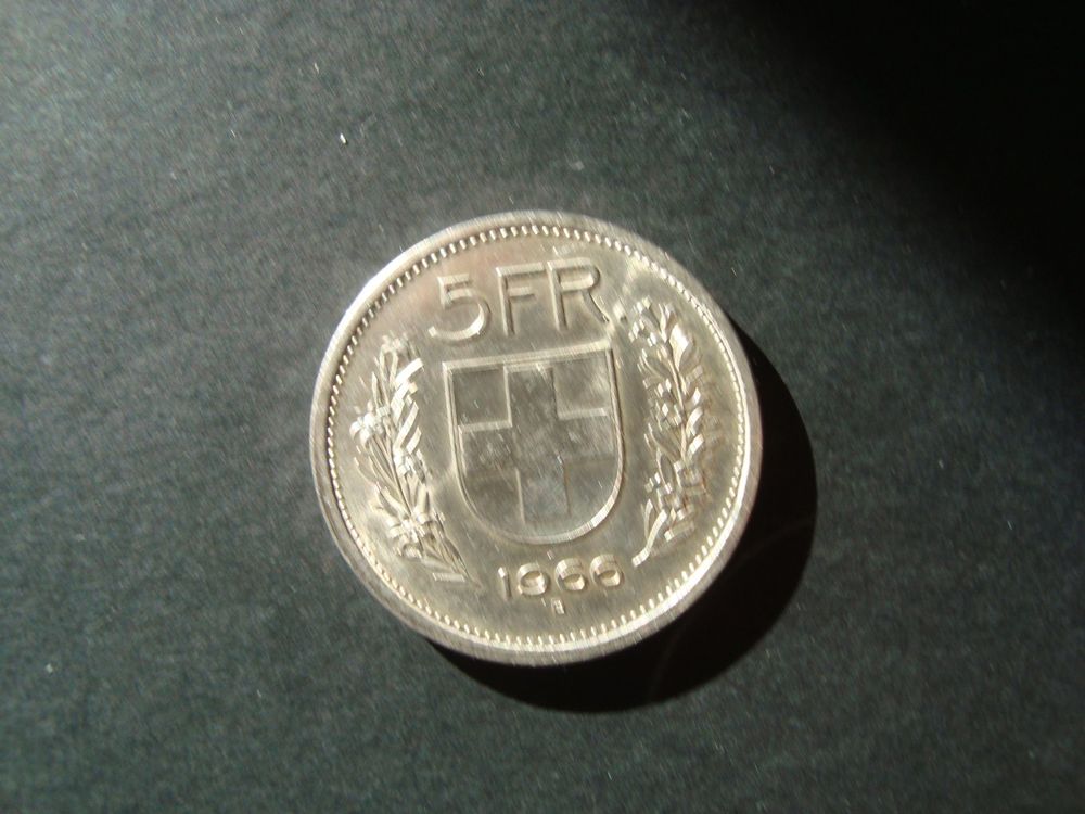 5 Franken 1966 silber (Gebraucht) in Gelterkinden für CHF 13 – mit Lieferung auf Ricardo kaufen