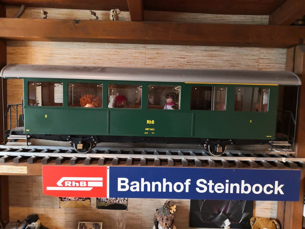 Gartenbahn RhB Personenwagen AB2 1411 5 Zoll (Gebraucht) in Kradolf für CHF 4400 – nur Abholung ...