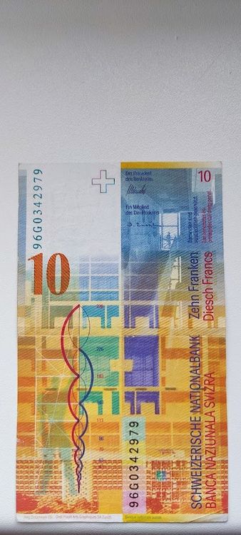 10 Franken Jean Zwahlen #96G0342979 | Kaufen auf Ricardo