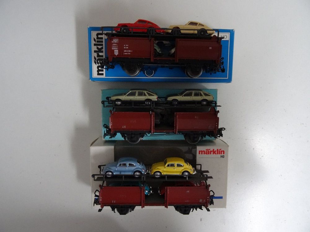 Märklin 3 wagons avec autos dès 1.-fr | Kaufen auf Ricardo