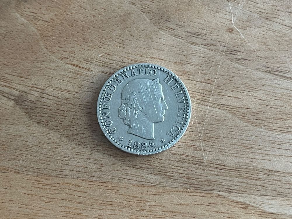 20 Rappen Münze -1884 | Kaufen auf Ricardo