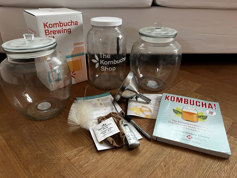 KOMBUCHA Starter Kit + 2 KILNER Kombucha Jars + Book (Gebraucht) in ...