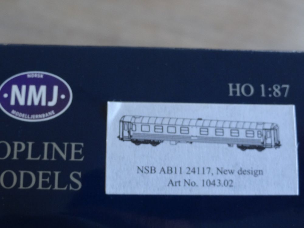 H0 NMJ NSB Personenwagen AB11 24117 NEU ! (Neu und originalverpackt) in ...