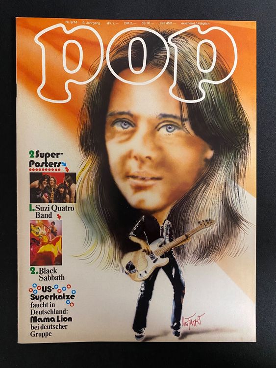 POP Heft Nr. 9 1974 Poster Black Sabbath live / Suzi Quatro | Kaufen auf Ricardo