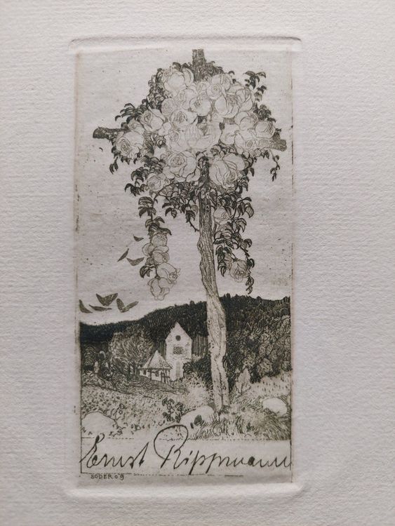 Exlibris Alfred Soder - Original Radierung (1909) (Gebraucht) in ...