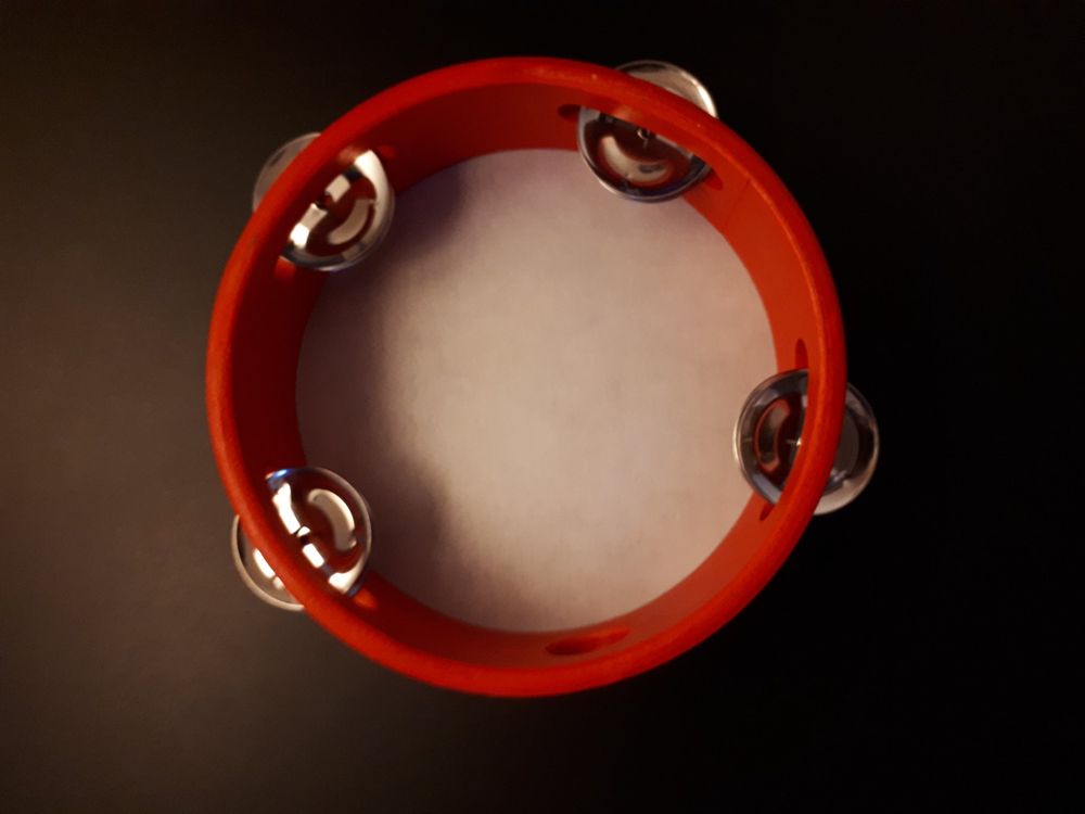 NEU - Tambourin Hand Trommel - Kinder Musik Instrument - Rot (Neu ...