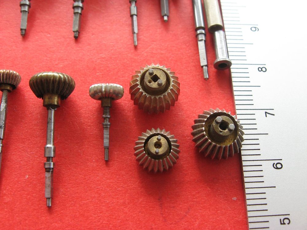 Taschenuhren Kronen Drücker,Steck und Schraub, Wellen (13n) (Gebraucht ...