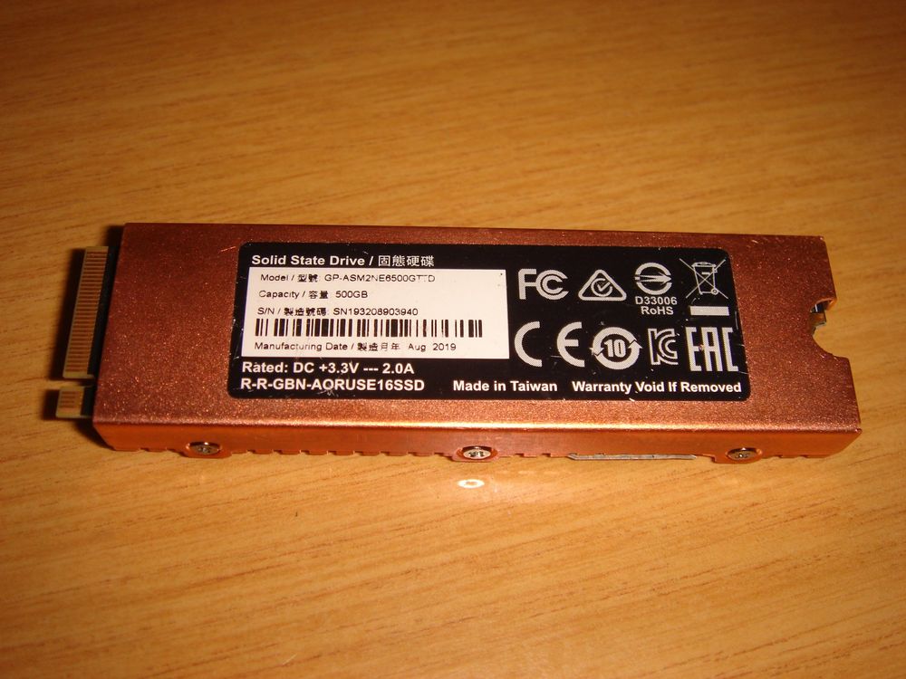 1 stück 500gb m.2 nvme ssd. wenig stunden. siehe details (Gebraucht) in ...