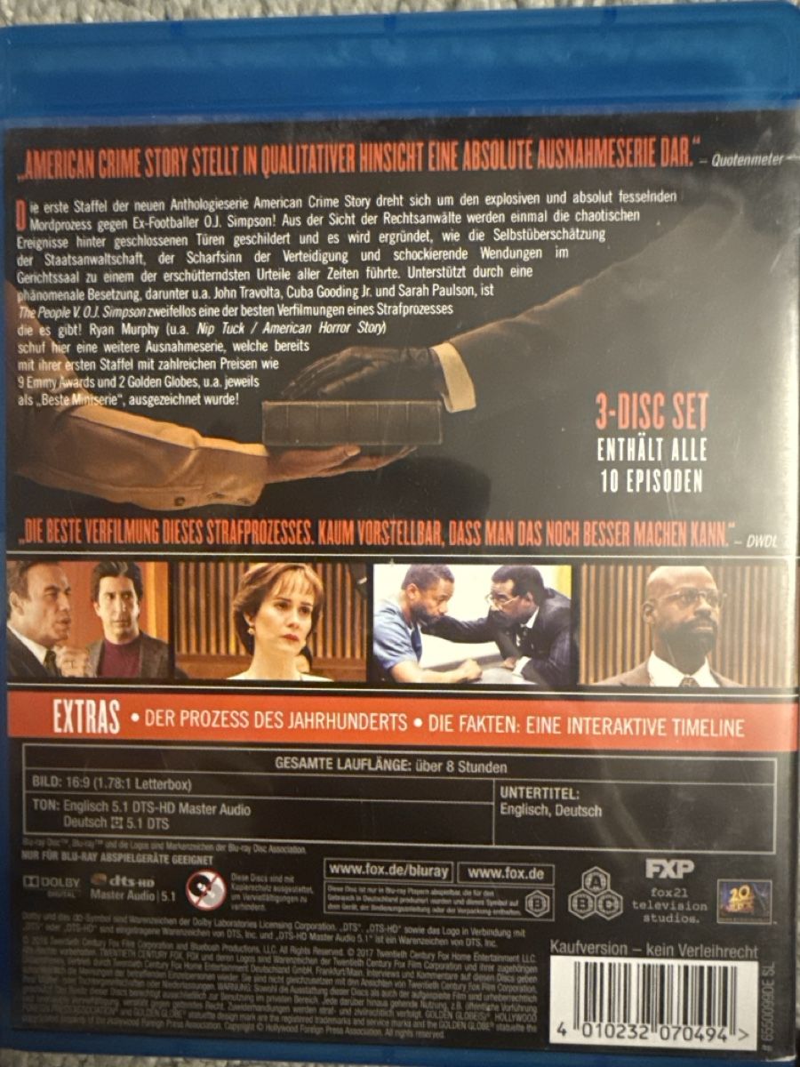 American Crime Story: The People v. O.J. Simpson - Blu-Ray (Gebraucht ...