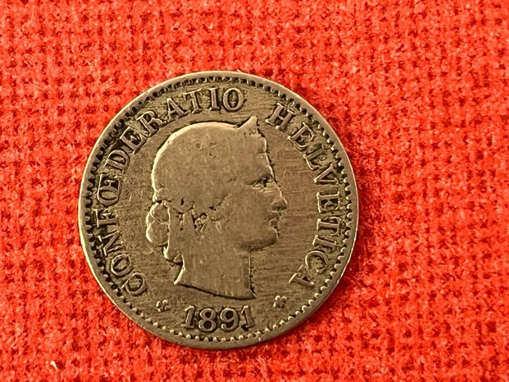 5 Rappen 1891 CU-NI (Gebraucht) in Ormalingen für CHF 1 – mit Lieferung auf Ricardo kaufen