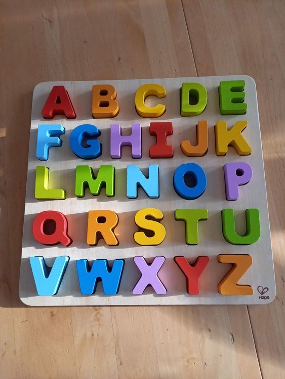 Hape ABC aus Holz (Neu (gemäss Beschreibung)) in Ueken für CHF 8 – mit ...