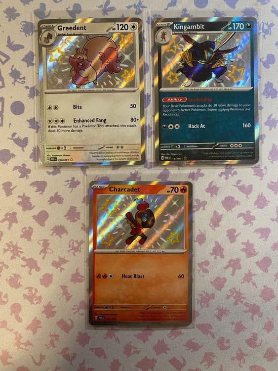 Pokemon - Charcadet - Kingambit - Greedent - Shiny - PAF (Gebraucht) in ...
