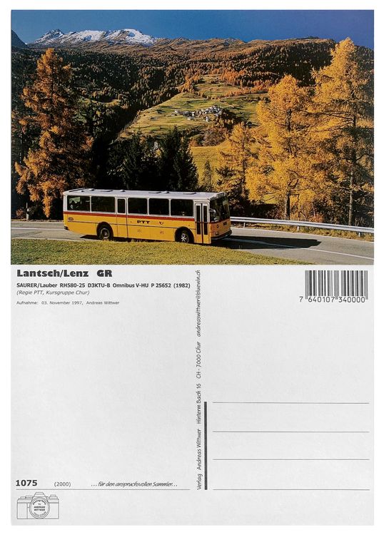 Lantsch Lenz Albula Lenzerheide Graubünden Postauto SAURER | Kaufen auf Ricardo