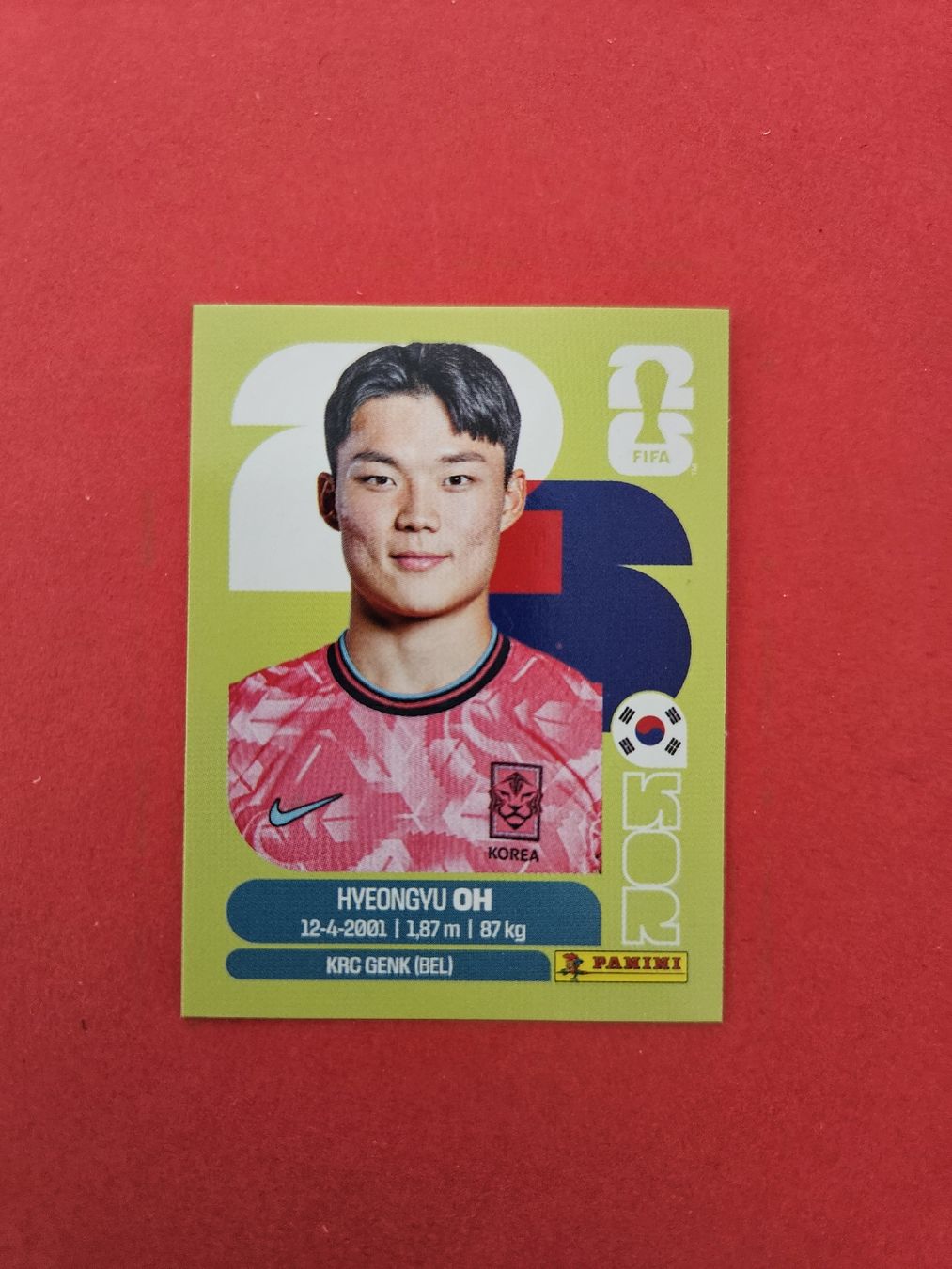 Panini Sticker WM 2026 Hyeongyu Oh KOR 20 (Neu (gemäss Beschreibung ...