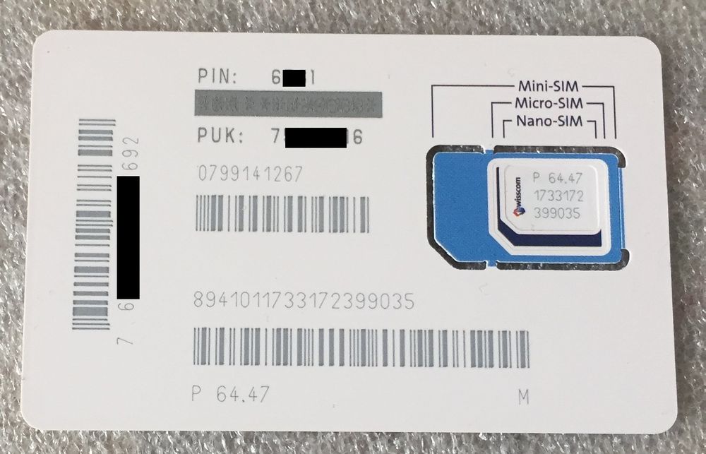 Swisscom NATEL SIM-Card (Neu (gemäss Beschreibung)) in Genève für CHF ...