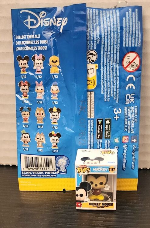 Bitty Pop! Figur Mickey Mouse #1187 - Disney (Neu und originalverpackt ...