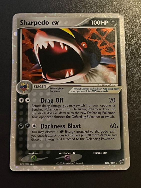 Pokemon | Sharpedo ex - Zustand gem. Bilder (Neu (gemäss Beschreibung ...
