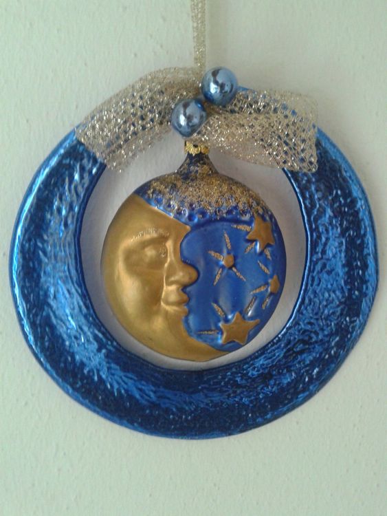sehr schöne Dekoration Mond und Sterne aufwändig aus Glas | Kaufen auf ...
