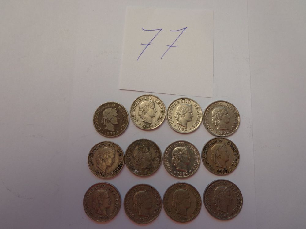 Münzen, Geld, Rappen, Franken, Sammlung, Antik (Gebraucht) in Andeer für CHF 8 – mit Lieferung ...