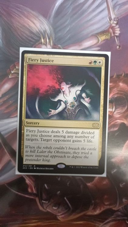1x Fiery Justice - MTG Double Masters 2022 | Kaufen auf Ricardo