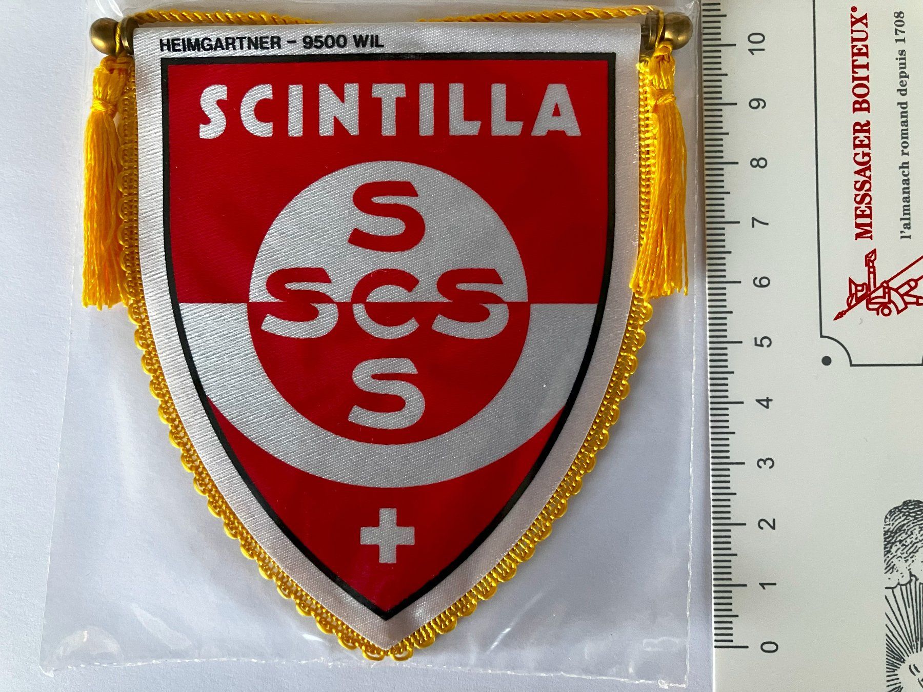 Vintage Fanion/Wimpel SC SCINTILLA (Neuf avec emballage d'origine) à ...