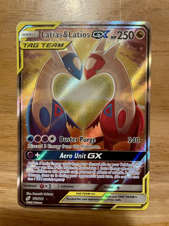 Latias Latios Gx Pokemon Karte Gebraucht In Auw Für Chf 700 Nur