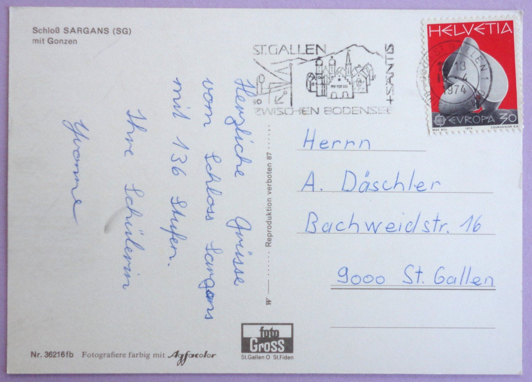 Schloss Sargans (SG) mit Gonzen (Gebraucht) in Fétigny für CHF 1 – mit ...