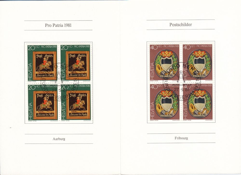 1981 Pro Patria 4er Block Serie ET | Kaufen auf Ricardo