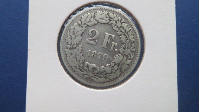 Schöne Silber 2 Franken Münze von 1879 (Gebraucht) in Schaffhausen für CHF 17.5 – mit Lieferung ...