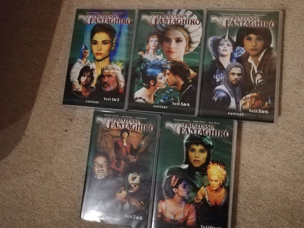 VHS Kassetten „Prinzessin Fantaghiro“ 1-10 | Kaufen auf Ricardo