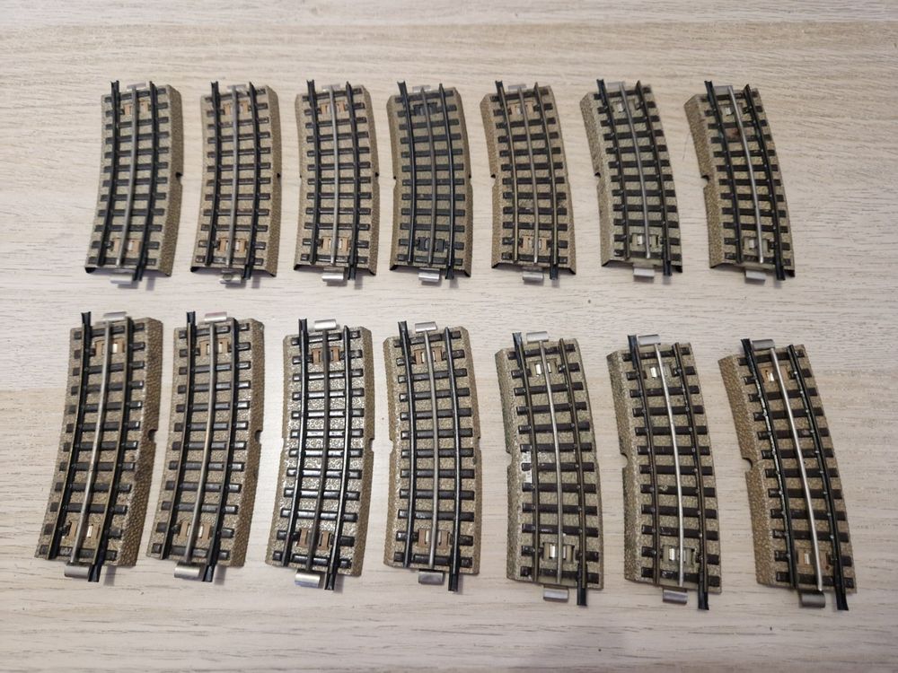 Märklin 14 x 5101 Antike gebogenes gleis M H0 (Gebraucht) in St-Aubin ...