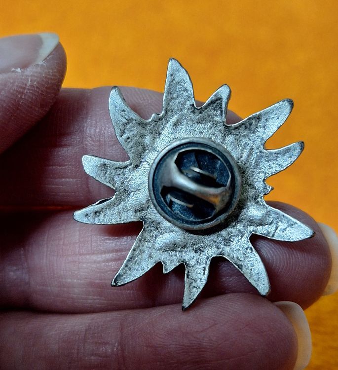 Neu: Pin Edelweiß antiksilber gross | Kaufen auf Ricardo