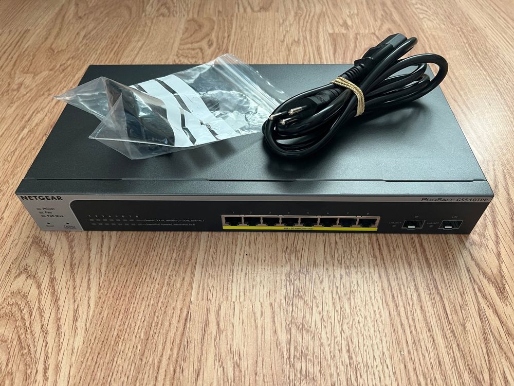 NetGear ProSafe GS510TPP 10 Port PoE+ Switch (Gebraucht) in Künten für ...