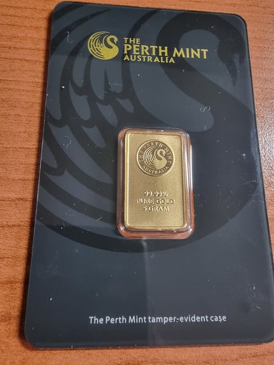 5 gr. Goldbarren "PERTH MINT " (Neu und originalverpackt) in für CHF ...