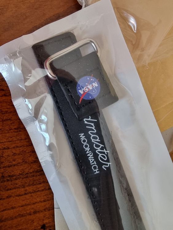 NASA Armband für Swatch Omega Moonswatch Moon Schwarz (Neu und ...