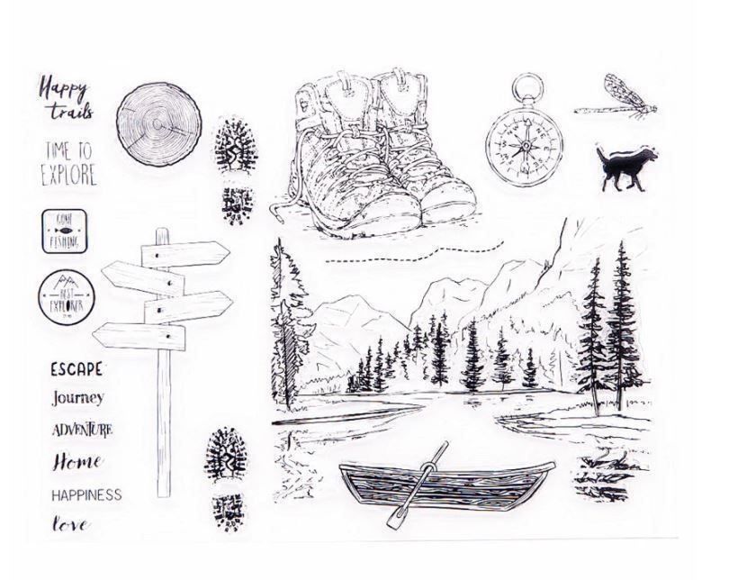 Neues Set Motivstempel Wandern / Natur gross Neu (Neu und originalverpackt) in Effretikon für ...