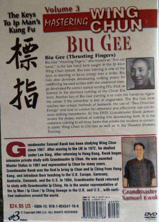 2xWing Chun Kung Fu, Biu Gee & Baat Cham Dao Lern-DVDs (Neu (gemäss ...