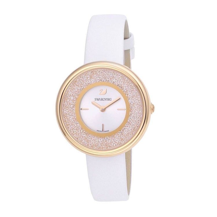 SWAROVSKI Uhr, Crystalline Pure, Roségold, Leder, 5376083 | Kaufen auf ...