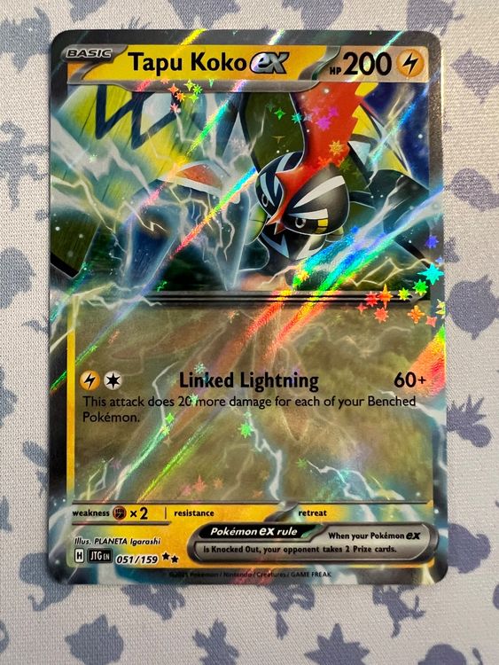 🇬🇧 Tapu Koko EX | Journey Together | JTG 051/159 | Acheter sur Ricardo