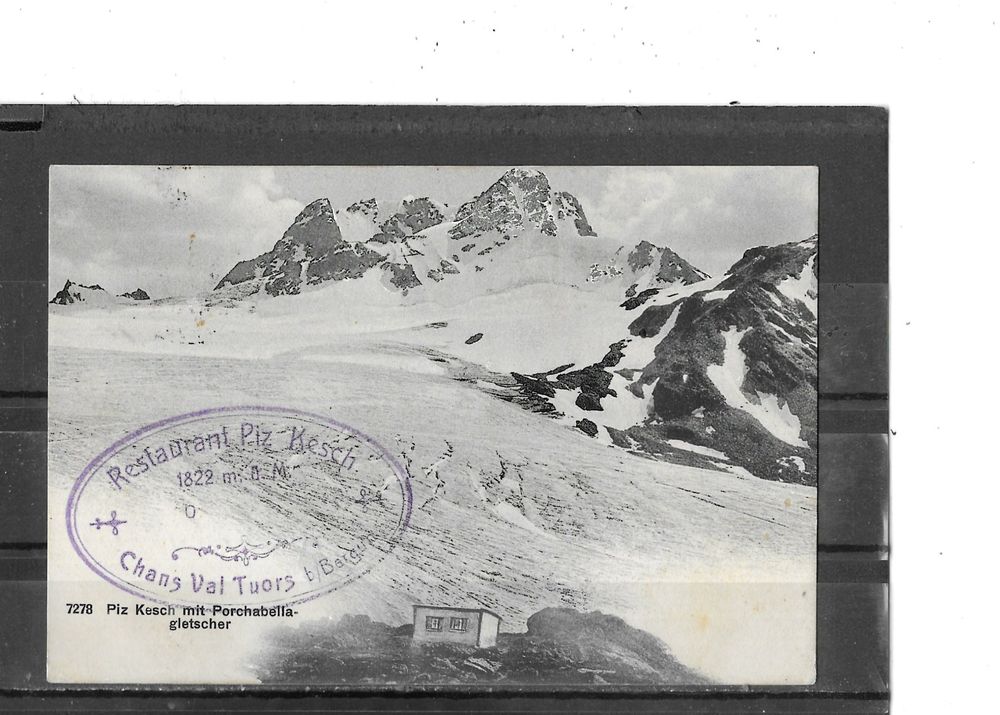 GR Piz Kesch mit Porchabellagletscher 1912 (Stempel Rest.) | Kaufen auf ...