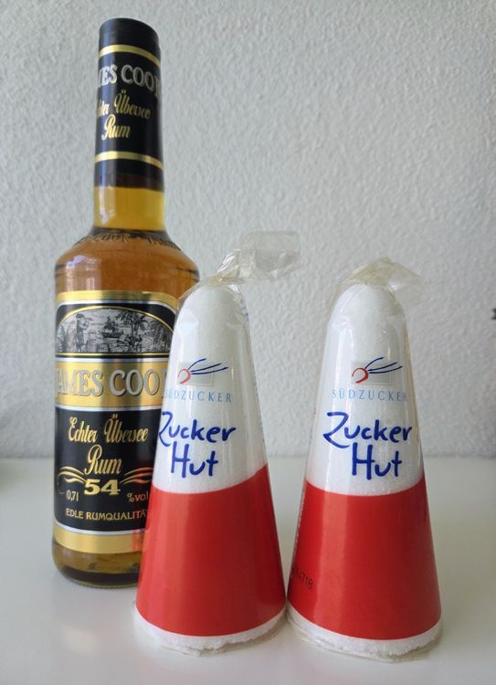 James Cook Rum, 54% vol. + 2x Zuckerhut für Feuerzangenbowle (Neu und ...