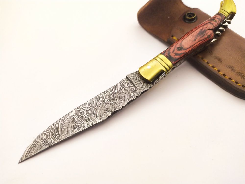 Taschenmesser Damast Messer Klappmesser Damastmesser Knife (Neu und ...