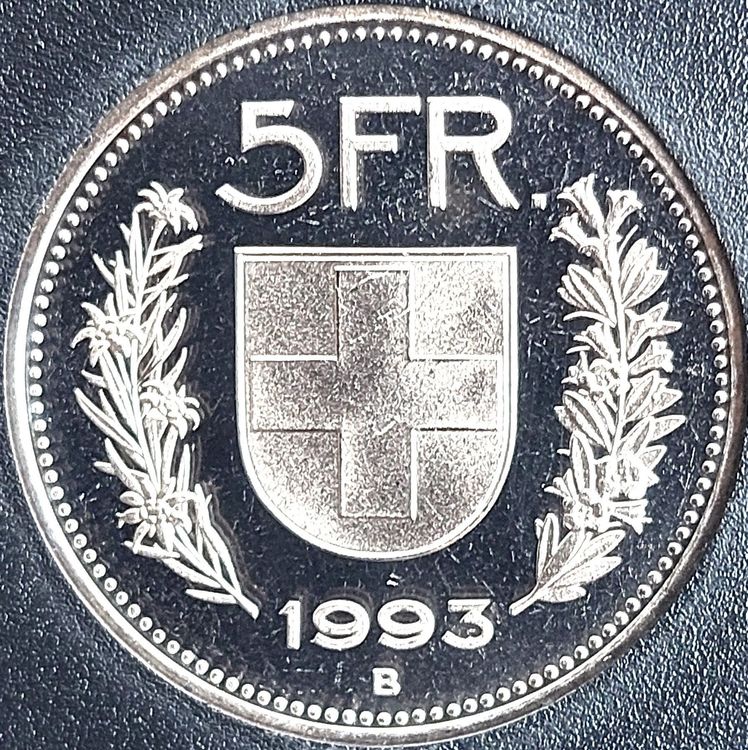 5 Franken 1993 stgl (Neu (gemäss Beschreibung)) in Arch für CHF 86 – mit Lieferung auf Ricardo ...