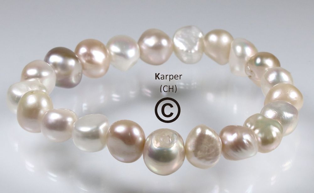 Süßwasser Zucht Perlen / Perle de culture eau douce (Neu und ...